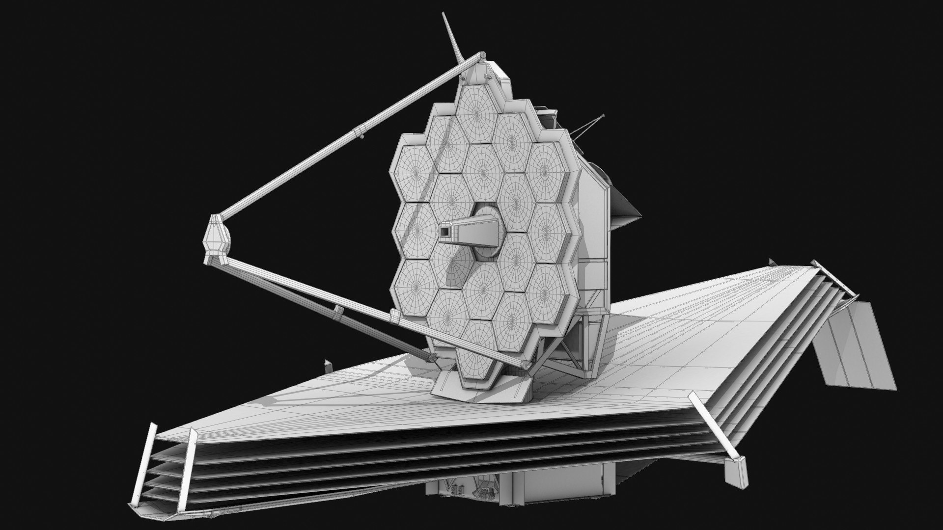 James Webb JWST SC 3D Model - TurboSquid 2228392