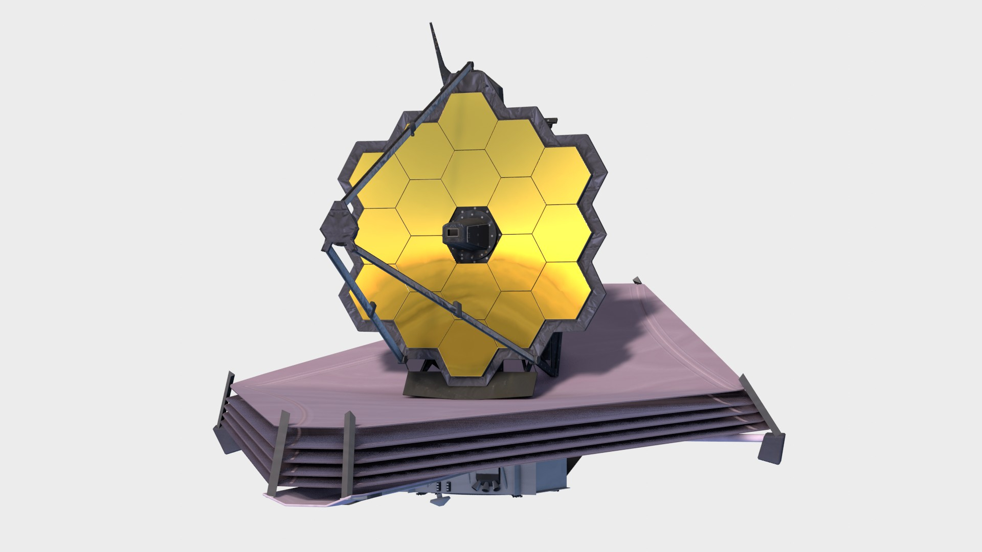 James Webb JWST SC 3D Model - TurboSquid 2228392