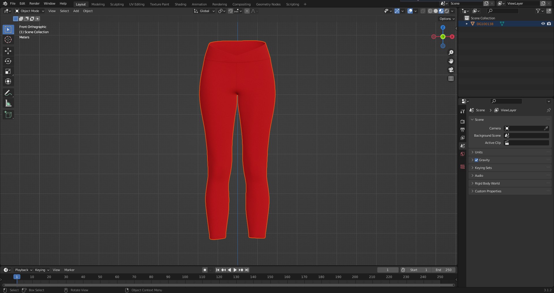 Women Mid-Waisted Leggings 3D Model - TurboSquid 2010969