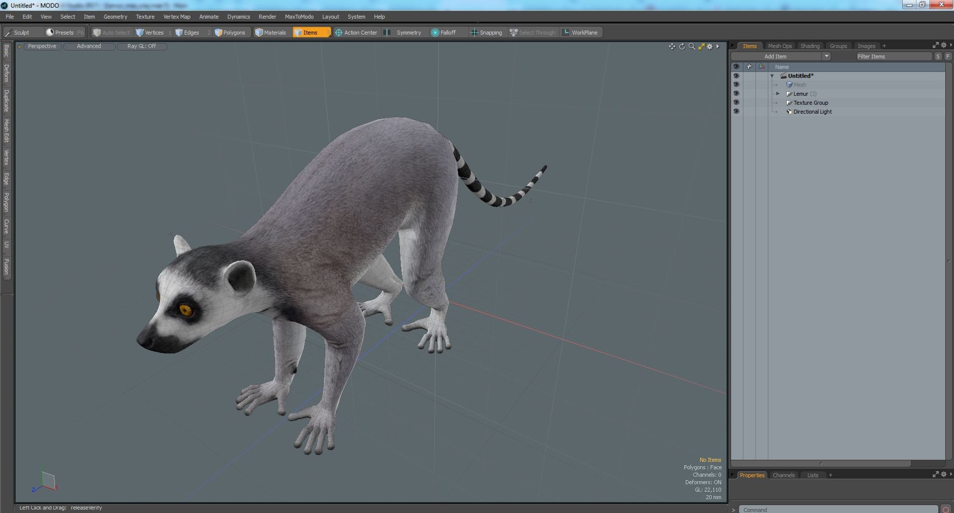 3D Lemur - TurboSquid 2198589