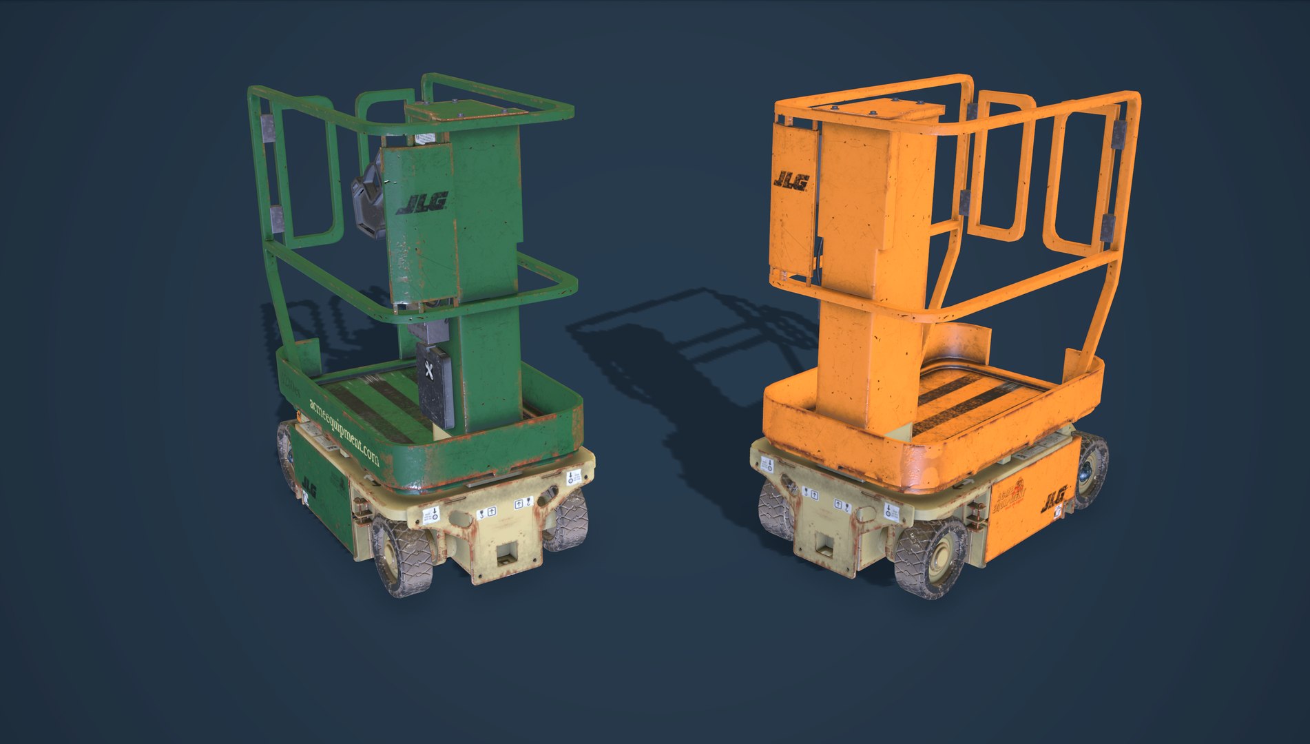 3D Jlg 1230es Driveable Vertical - TurboSquid 1596146