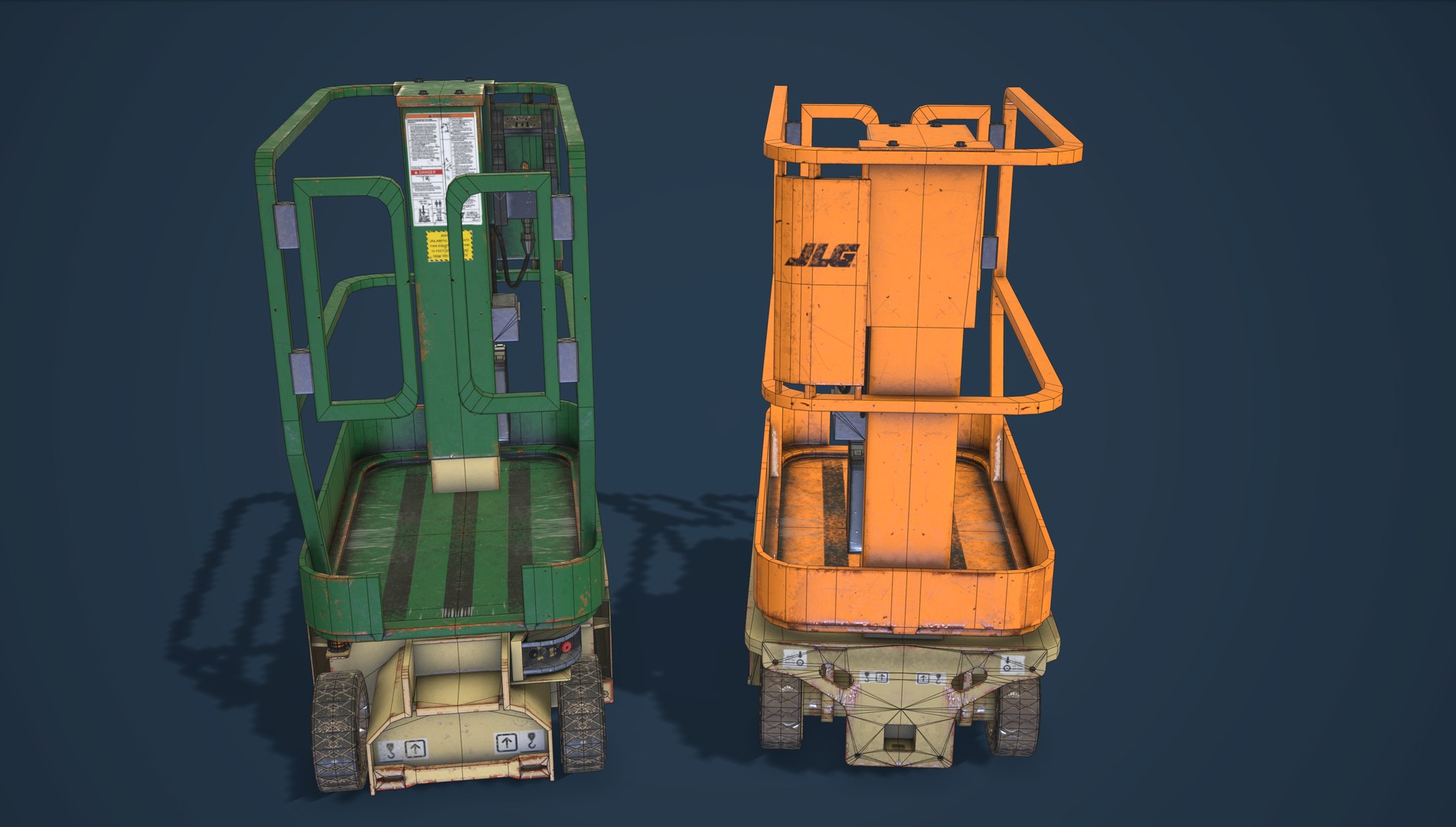 3D Jlg 1230es Driveable Vertical - TurboSquid 1596146