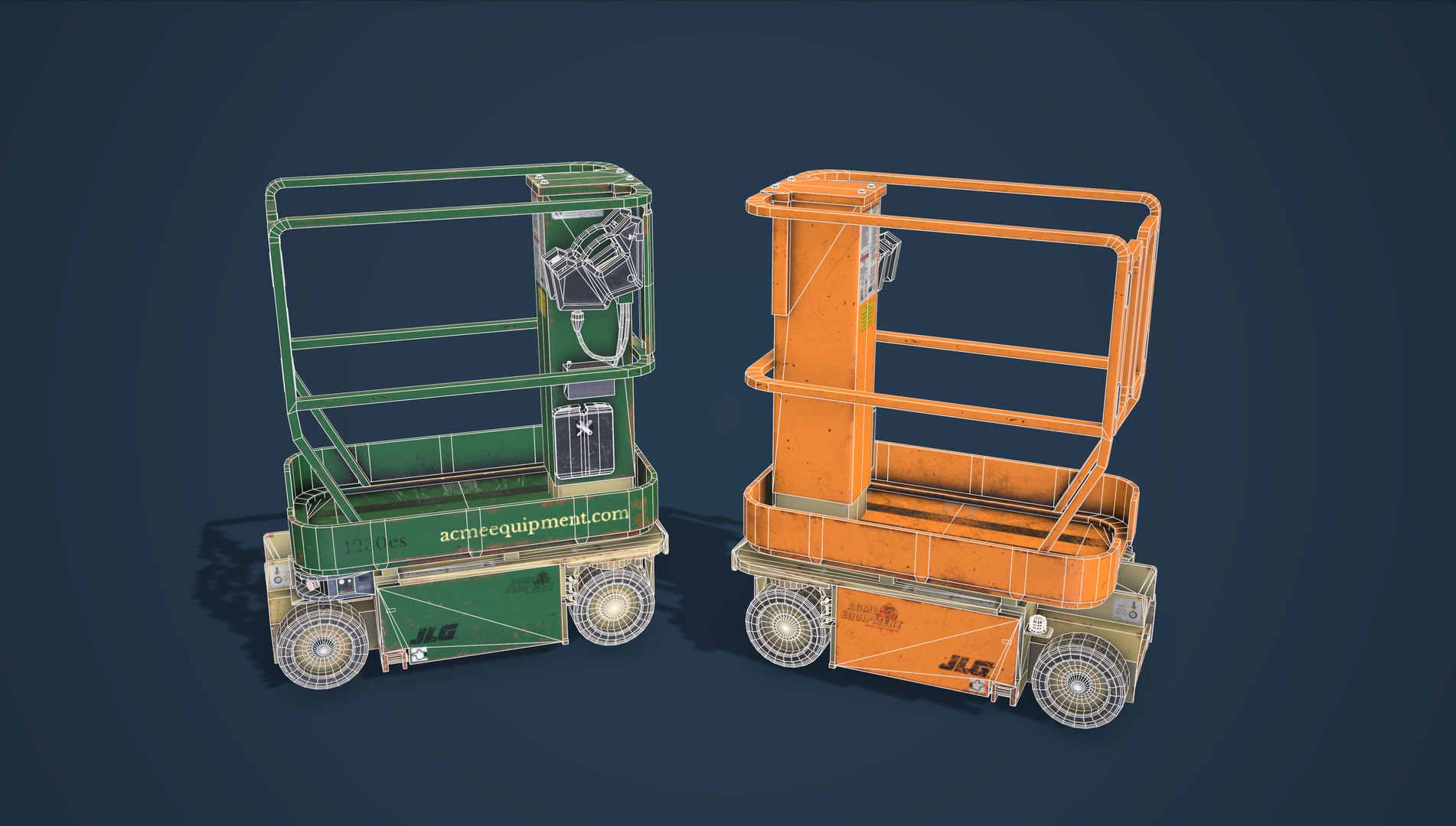 3D Jlg 1230es Driveable Vertical - TurboSquid 1596146