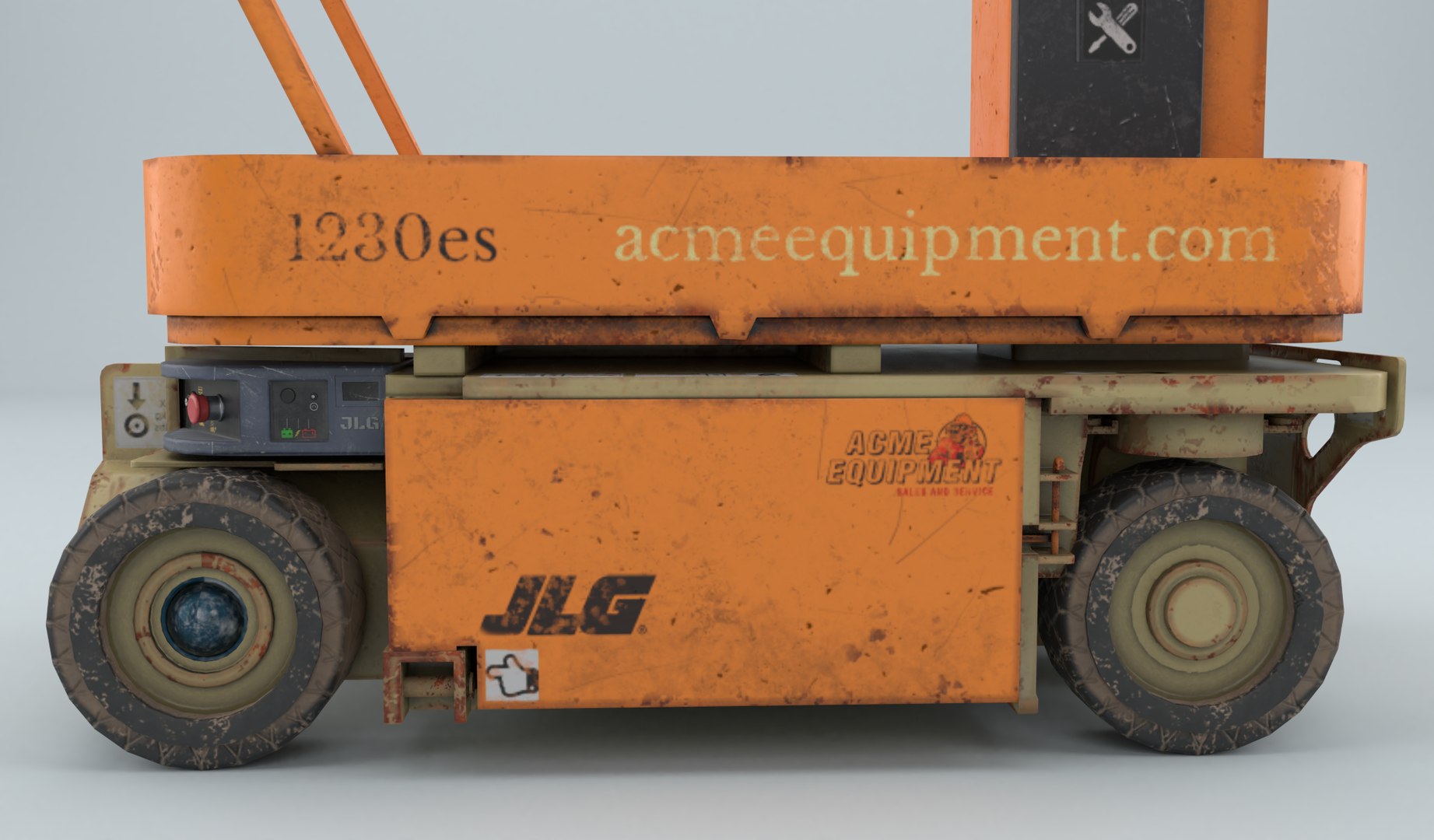 3D Jlg 1230es Driveable Vertical - TurboSquid 1596146