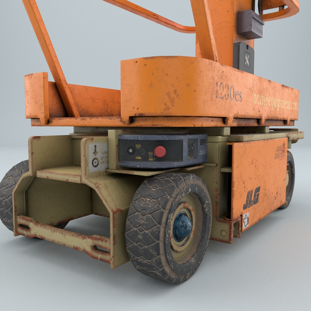 3D Jlg 1230es Driveable Vertical - TurboSquid 1596146