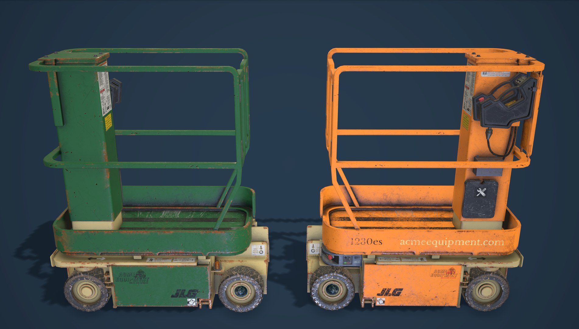 3D Jlg 1230es Driveable Vertical - TurboSquid 1596146