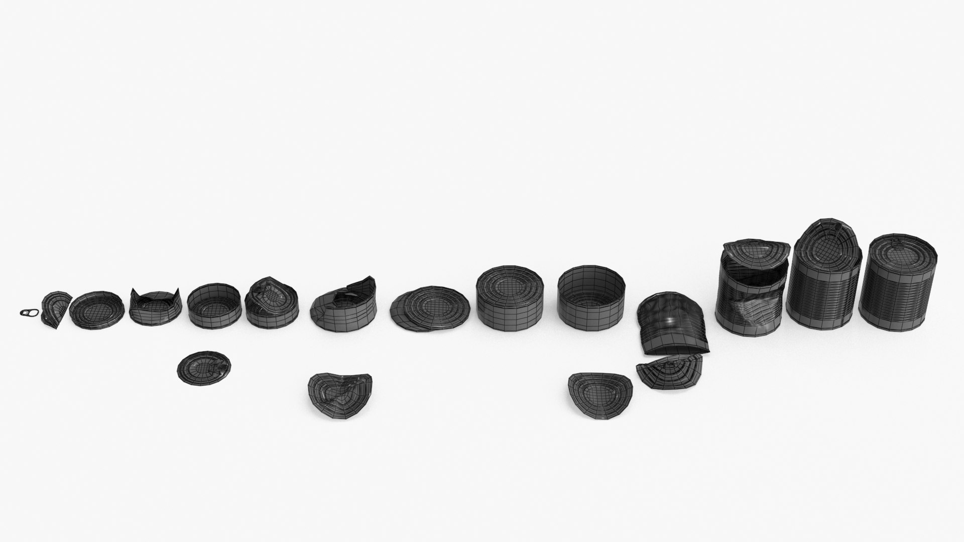 Rust Trash Tin Can Collection 3D Model - TurboSquid 2254072