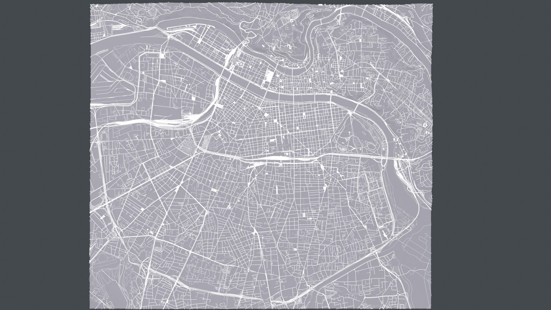 3D Streets And Roads City Lion France Model - TurboSquid 1852995