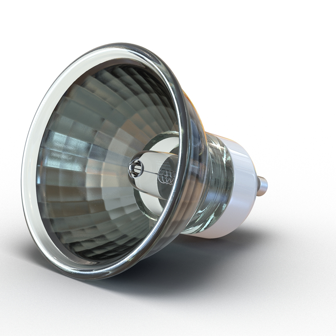 3d model spot light bulb