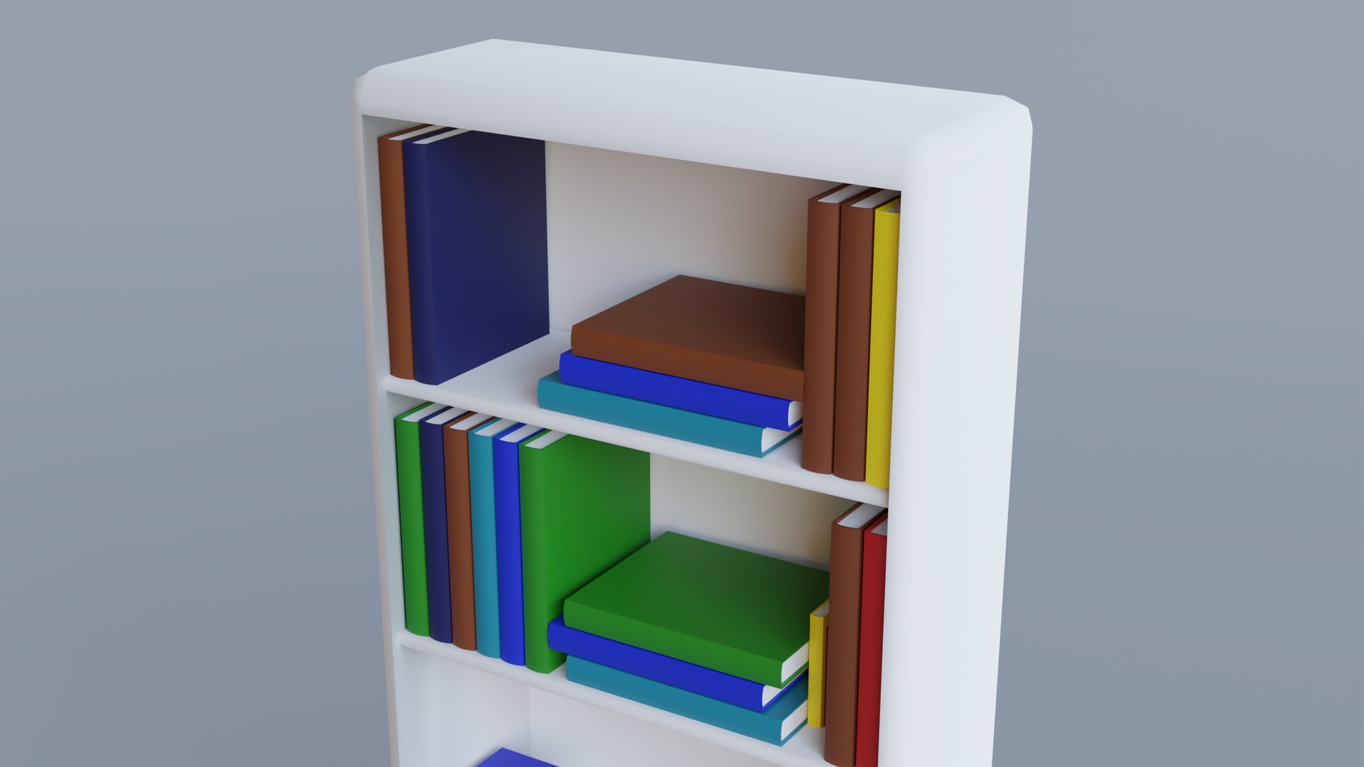 3D Bookcase model - TurboSquid 1816434