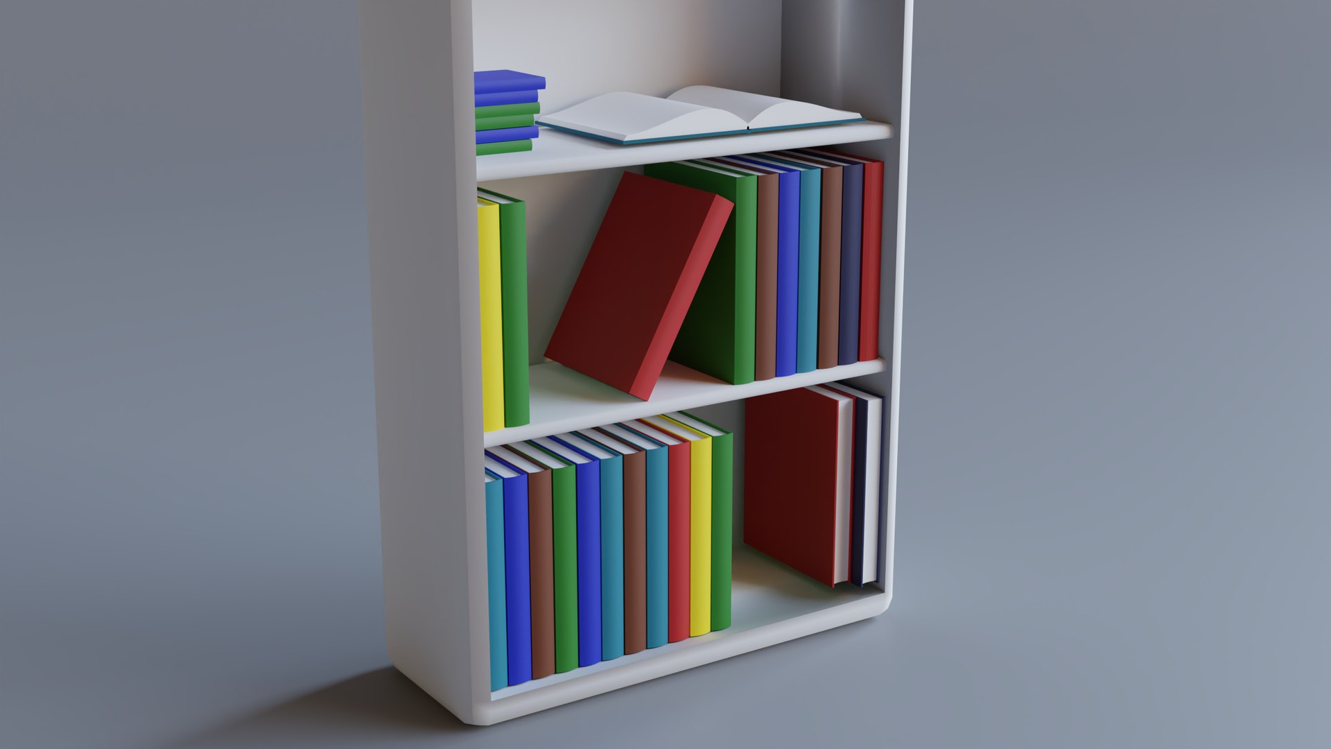 3D Bookcase model - TurboSquid 1816434