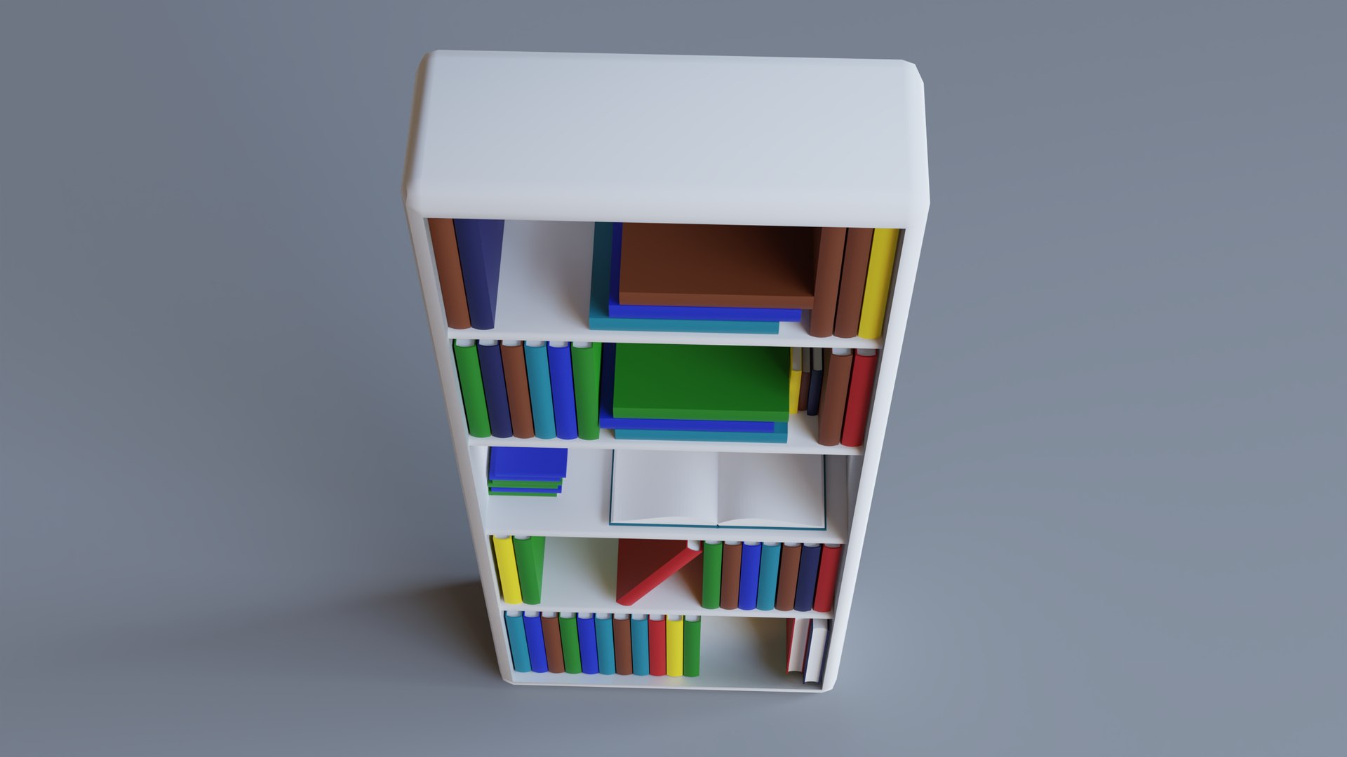 3D Bookcase model - TurboSquid 1816434