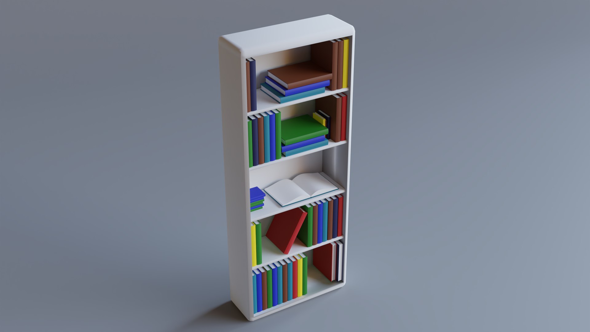 3D Bookcase model - TurboSquid 1816434
