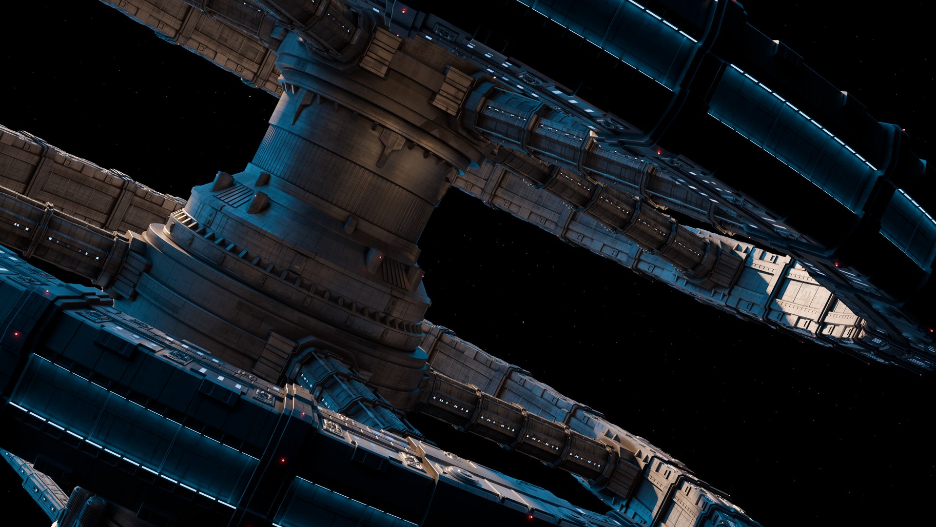 3D Model Highly Detailed Space Station - TurboSquid 2328626