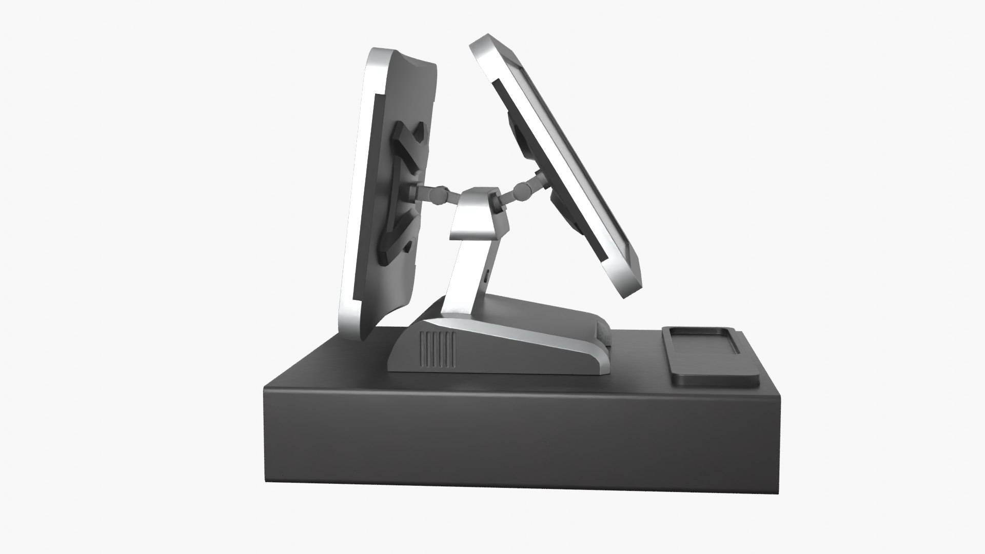Pos Dual Screen 3D Model - TurboSquid 1839206