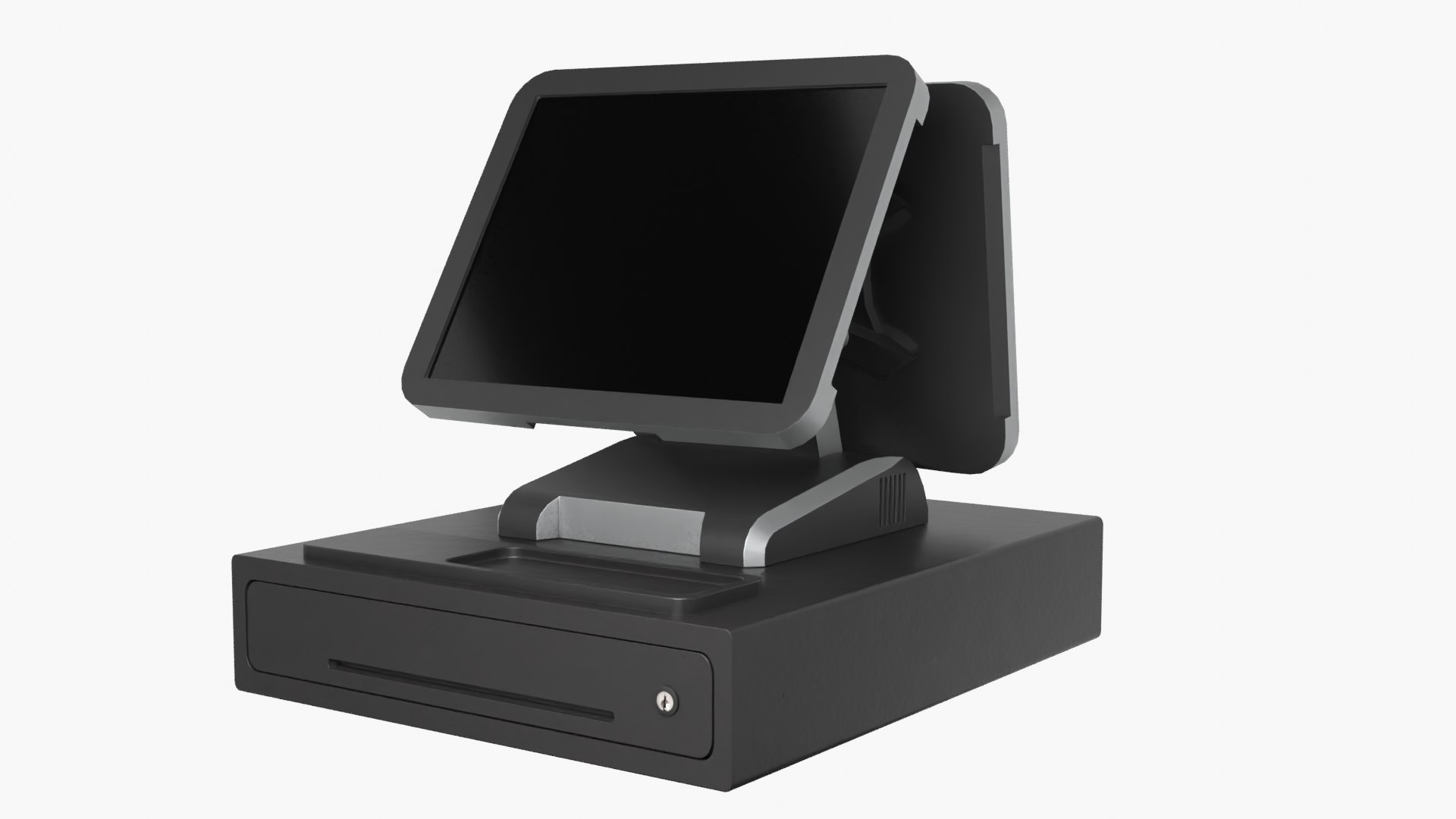 Pos Dual Screen 3D Model - TurboSquid 1839206