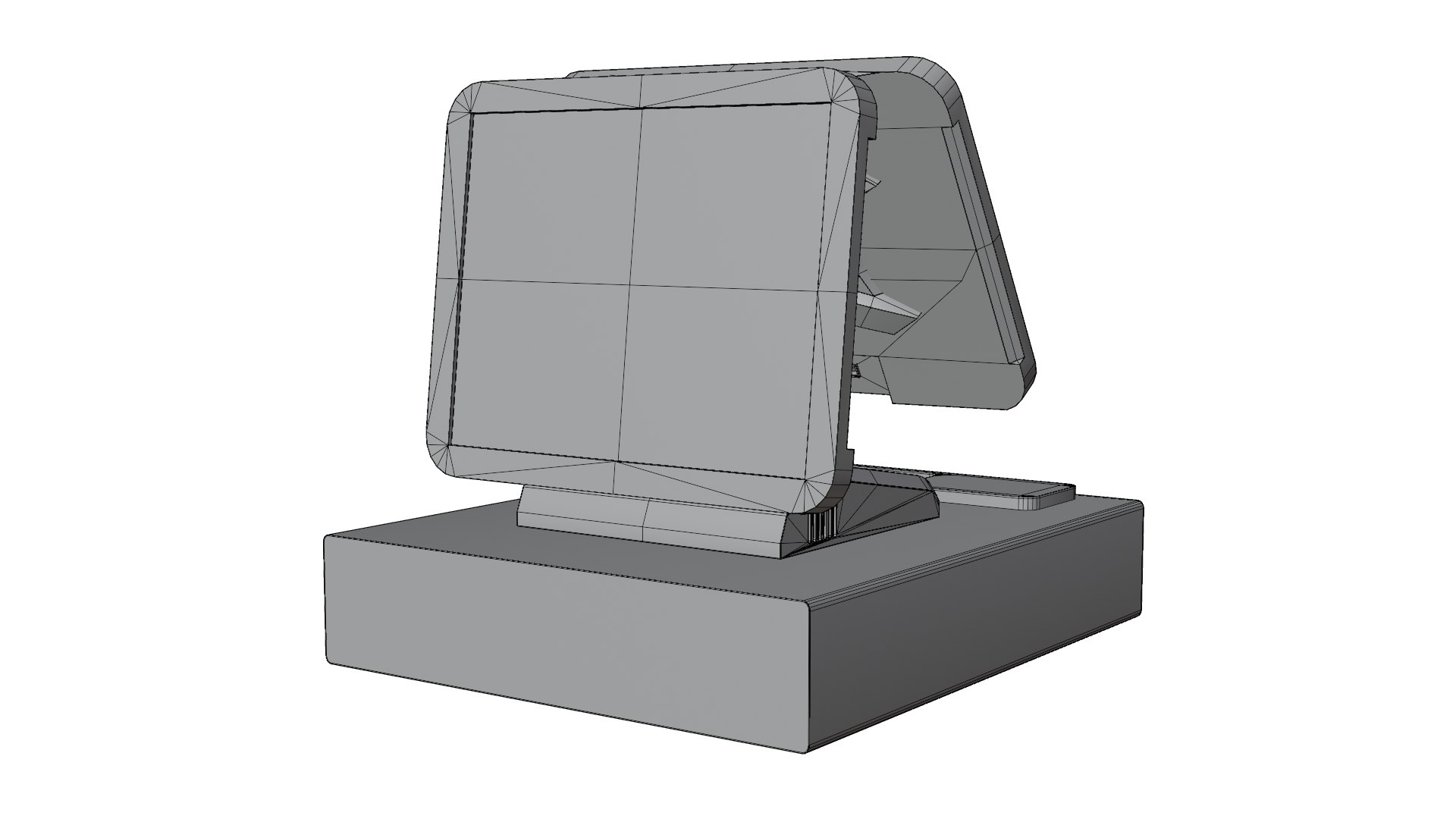Pos Dual Screen 3D Model - TurboSquid 1839206
