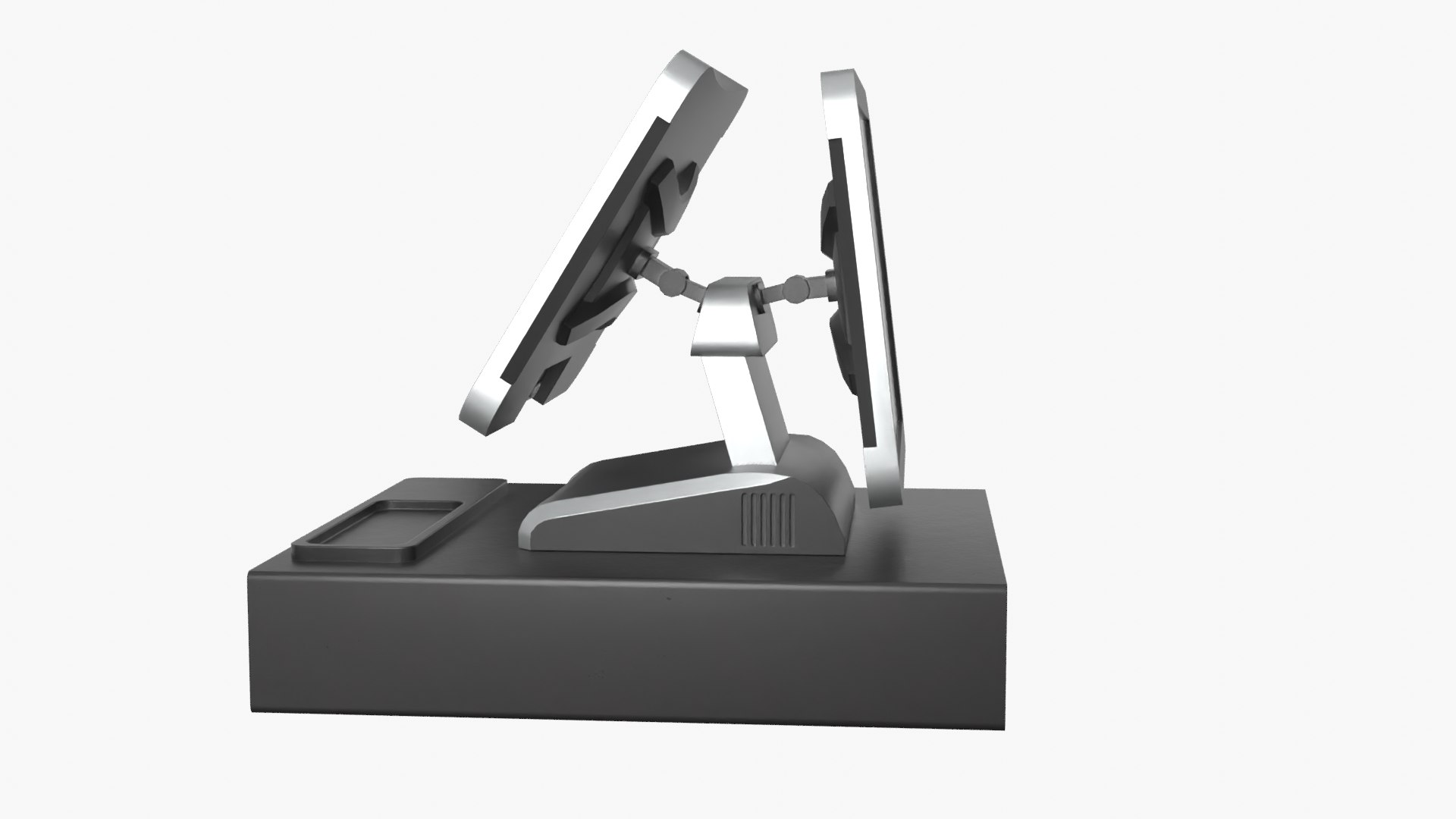 Pos Dual Screen 3D Model - TurboSquid 1839206