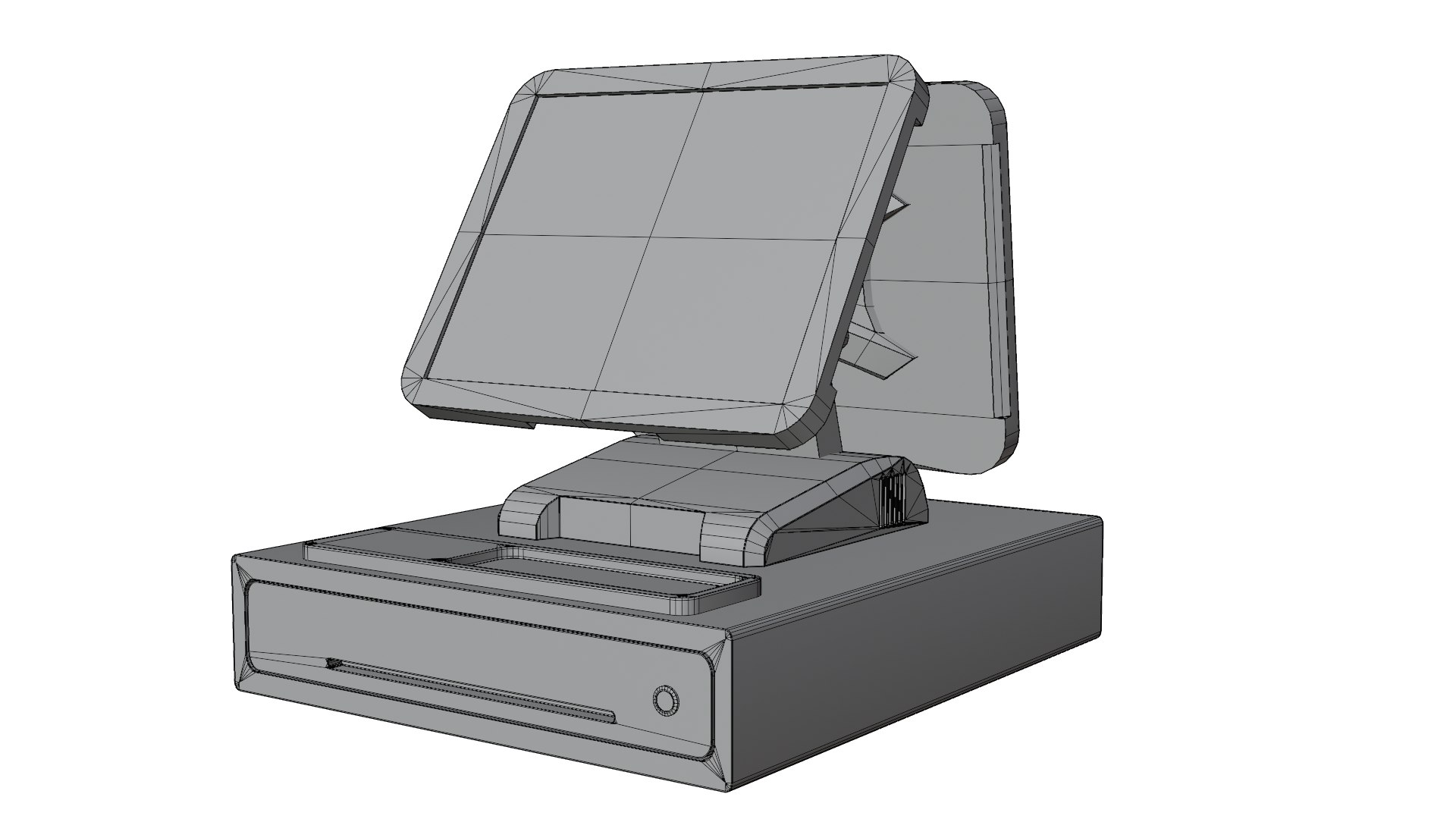 Pos Dual Screen 3D Model - TurboSquid 1839206