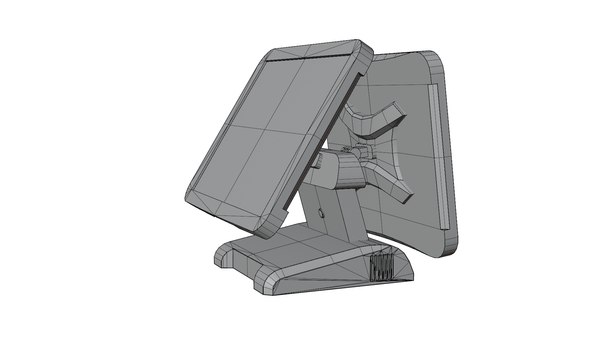 Pos Dual Screen 3D model - TurboSquid 1839206
