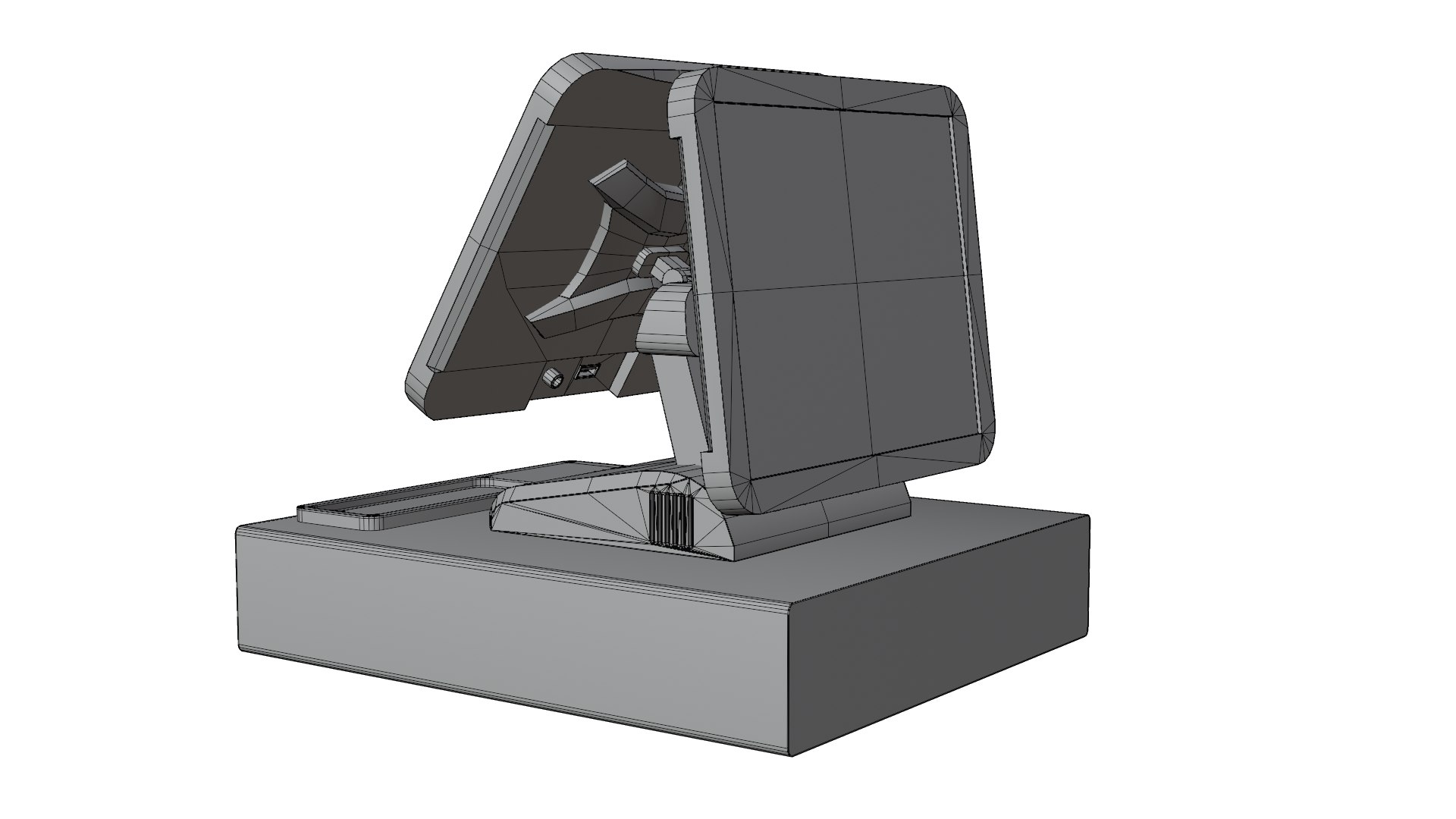 Pos Dual Screen 3D Model - TurboSquid 1839206