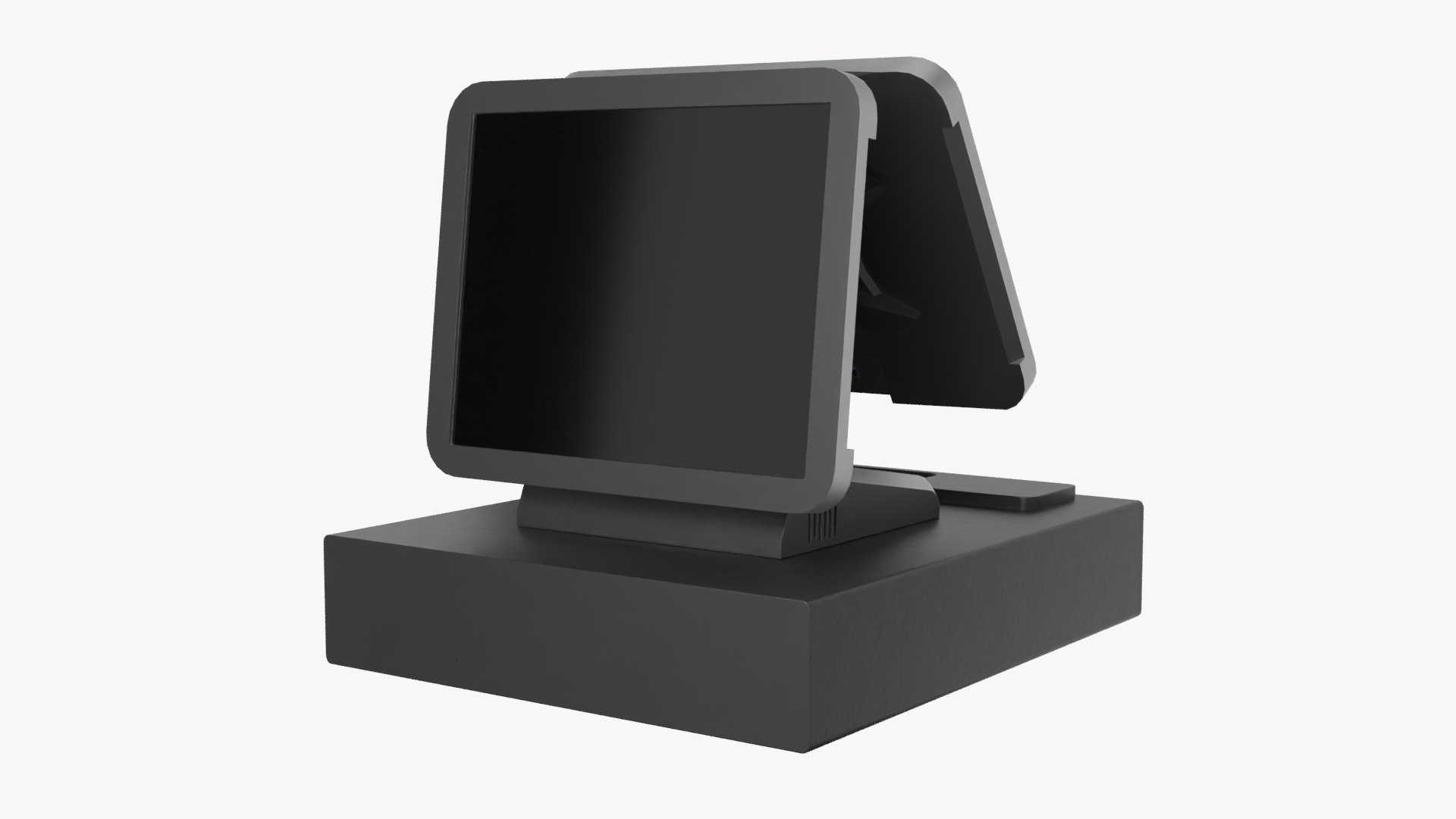 Pos Dual Screen 3D Model - TurboSquid 1839206
