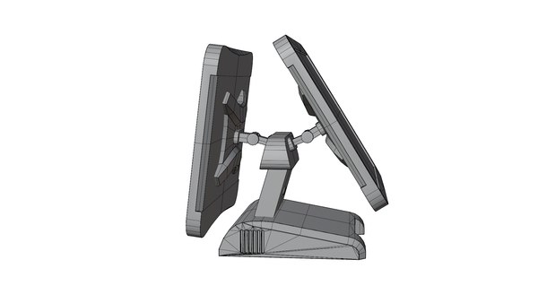 Pos Dual Screen 3D model - TurboSquid 1839206