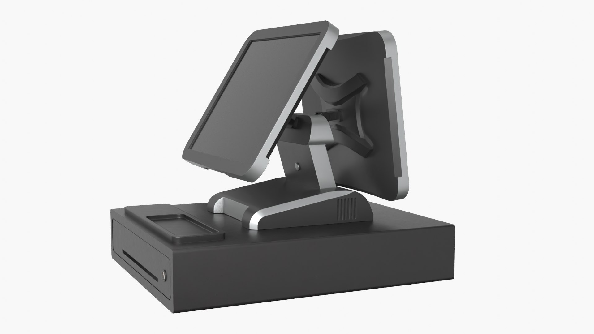 Pos Dual Screen 3D Model - TurboSquid 1839206