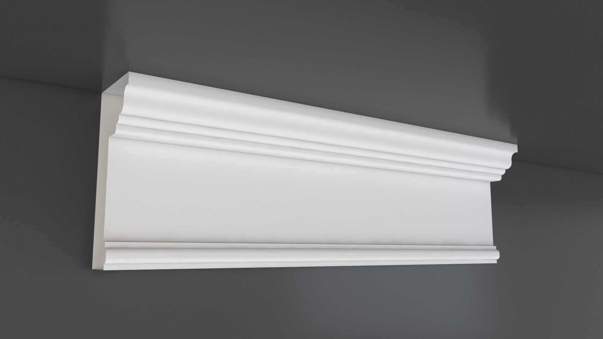 3D Model Cornice 46 Straight - TurboSquid 1513701