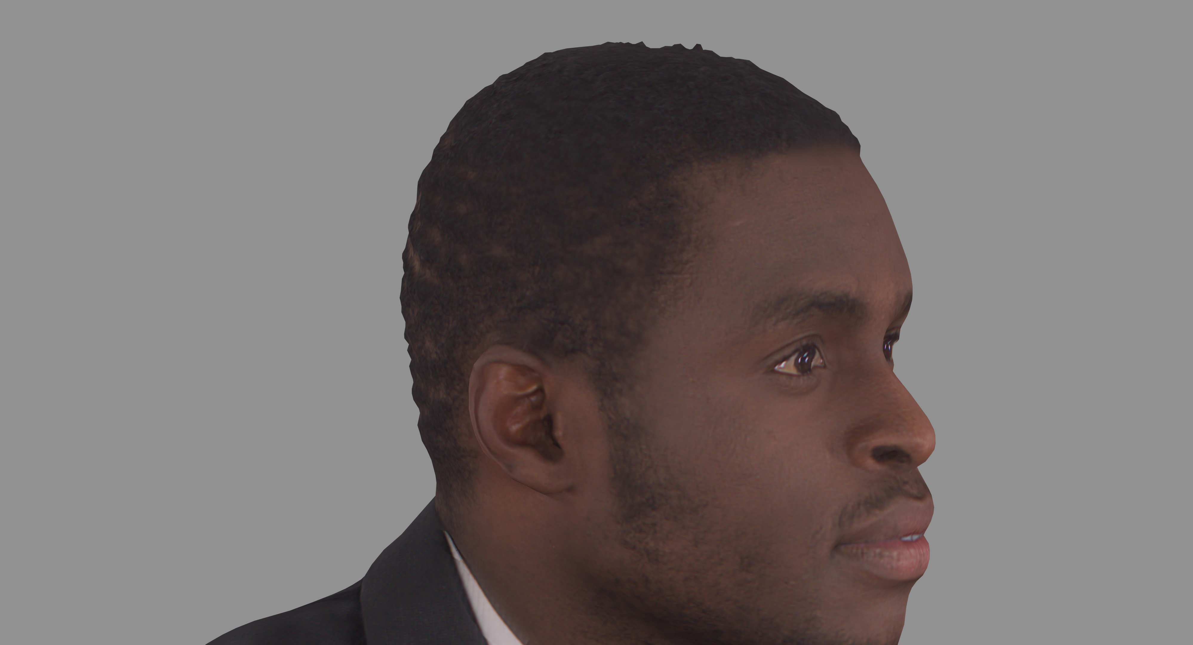 businessman black man sitting people 3d max