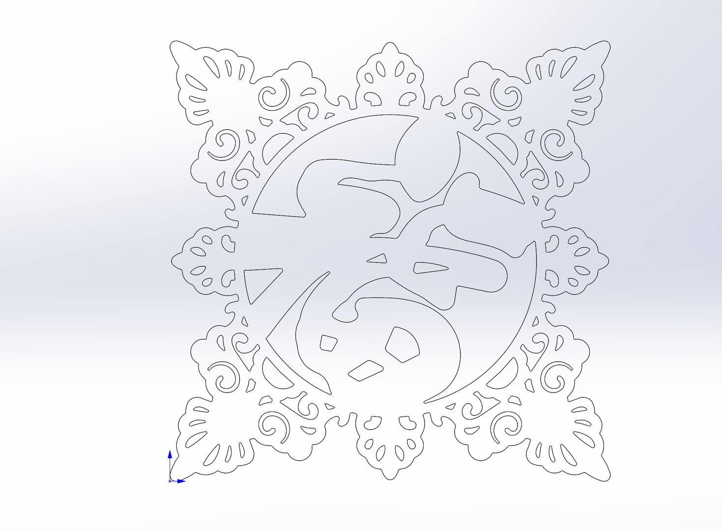 Chinese paper-cut fu zi 3D - TurboSquid 1290476