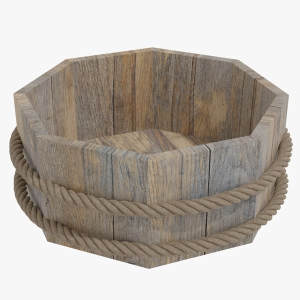 Round Wooden Crate 3D model - TurboSquid 1909068
