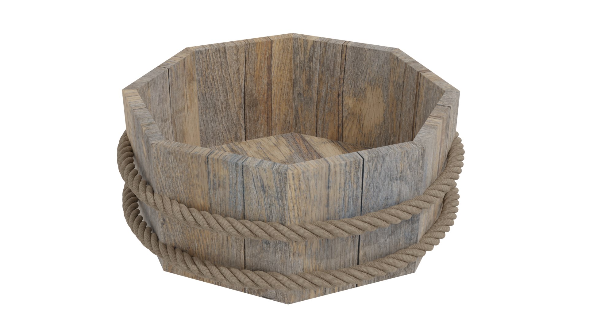 Round Wooden Crate 3D model - TurboSquid 1909068