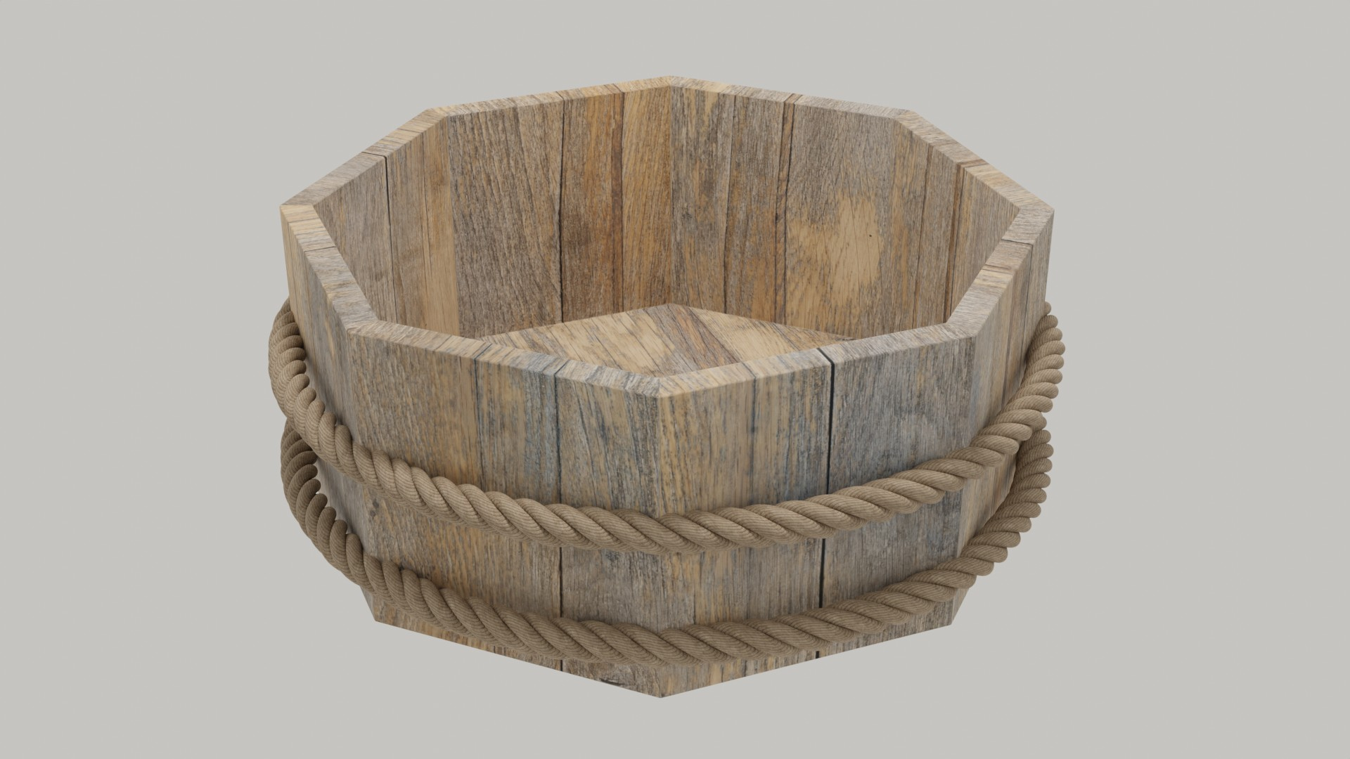 Round Wooden Crate 3D model - TurboSquid 1909068