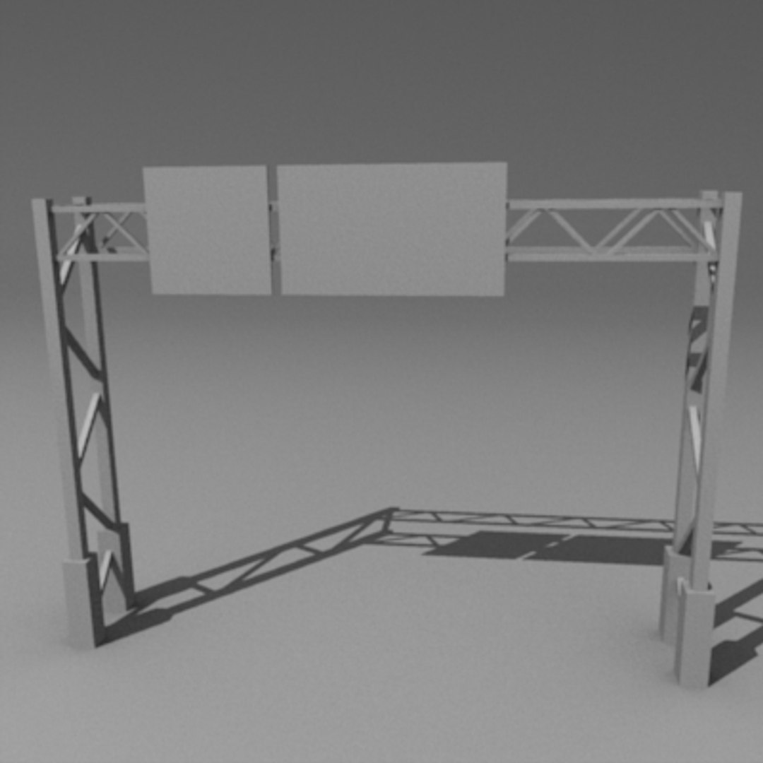 3ds Max Street Sign