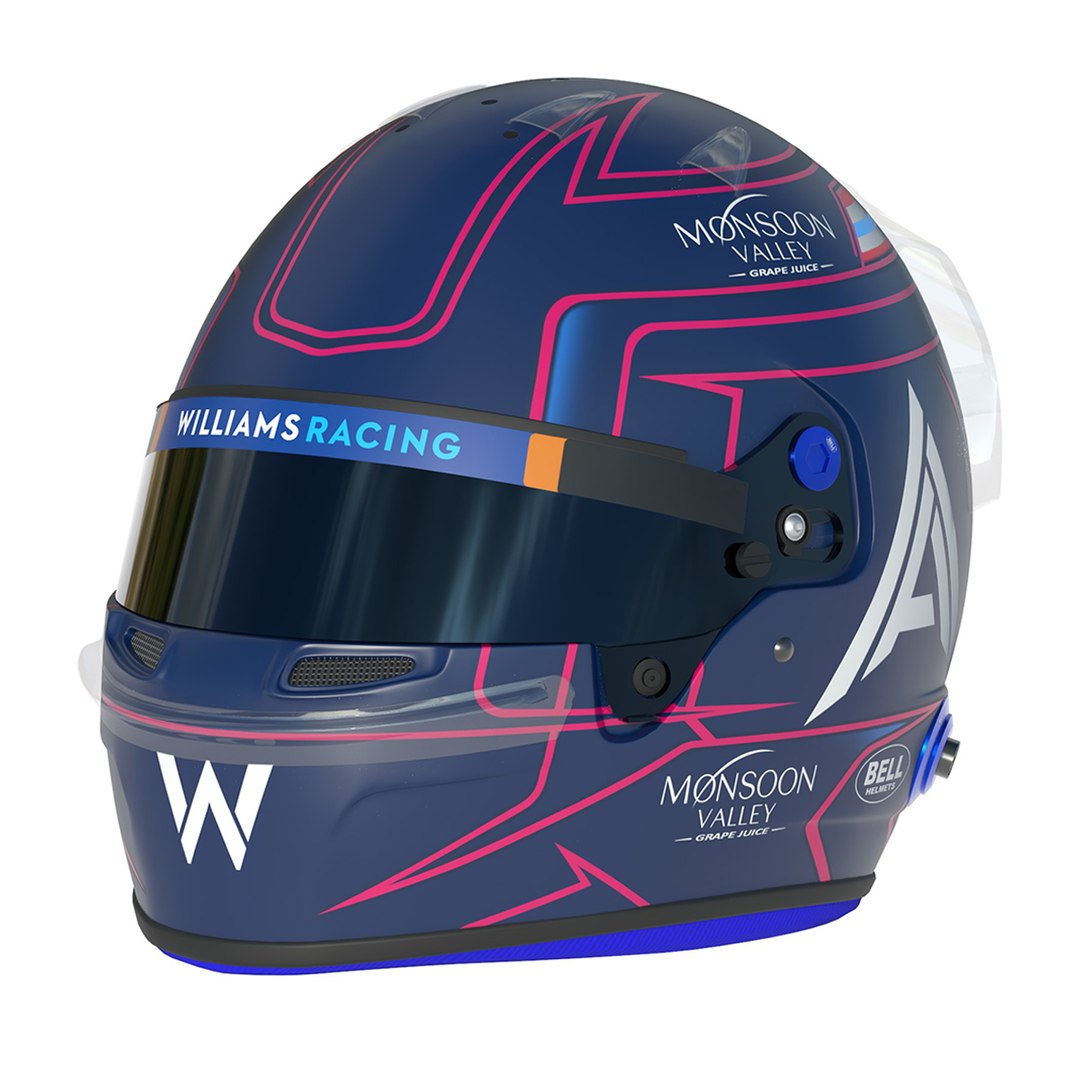 3D Model F1 Alex Albon Helmet 2023 - TurboSquid 2143775