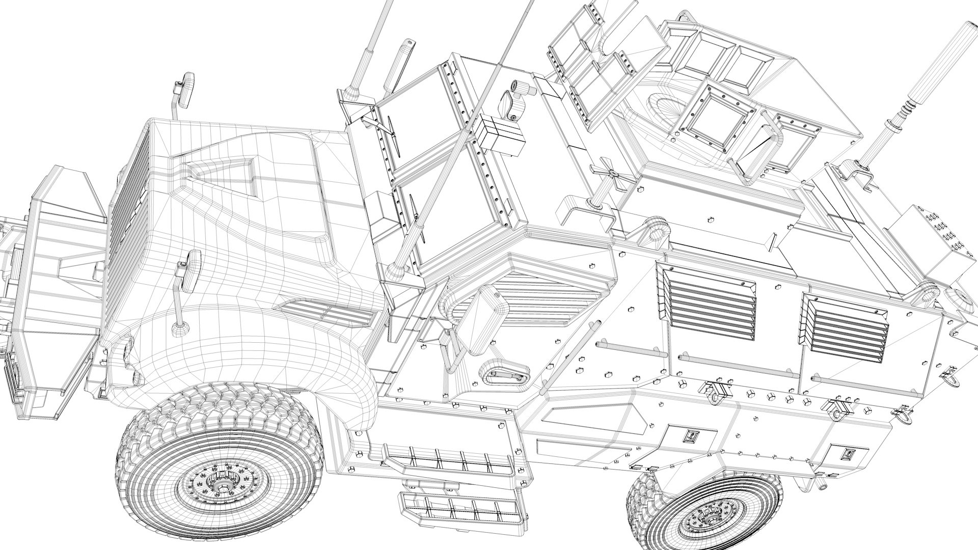 3D Model MaxxPro MRAP Armoured Fighting Vehicle - TurboSquid 2150396
