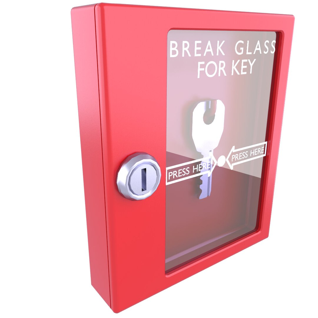 Box Emergency Key 3D Model - TurboSquid 1704975