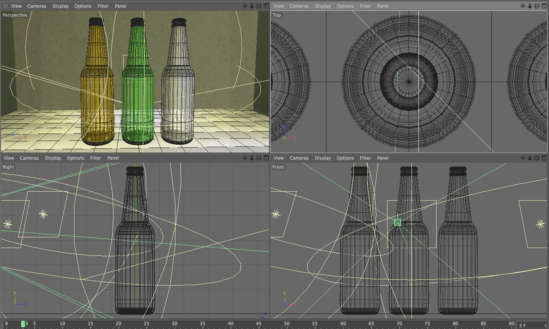 free beer bottle 3d model