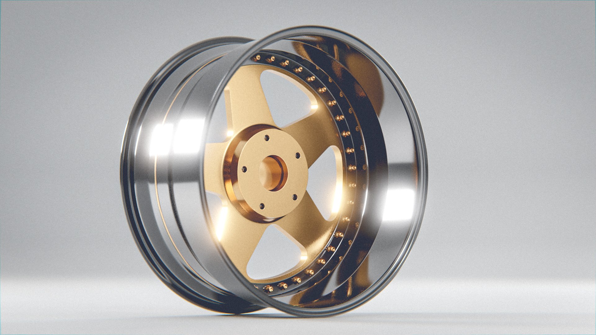 3D Three Piece Wheel - Rotation ROC Model - TurboSquid 1763033