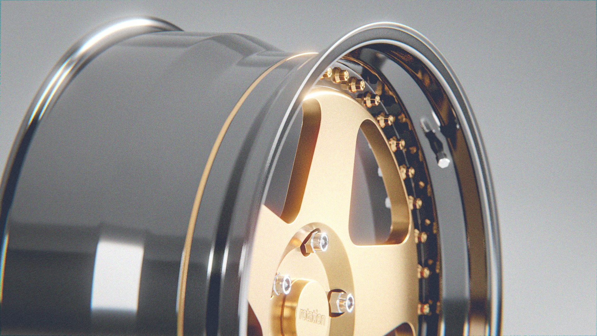 3D Three Piece Wheel - Rotation ROC Model - TurboSquid 1763033