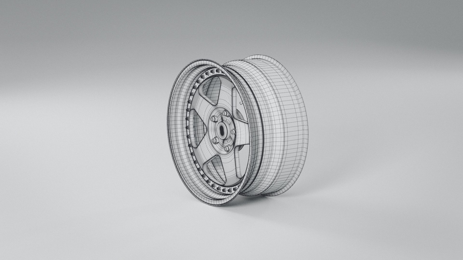 3D Three Piece Wheel - Rotation ROC Model - TurboSquid 1763033