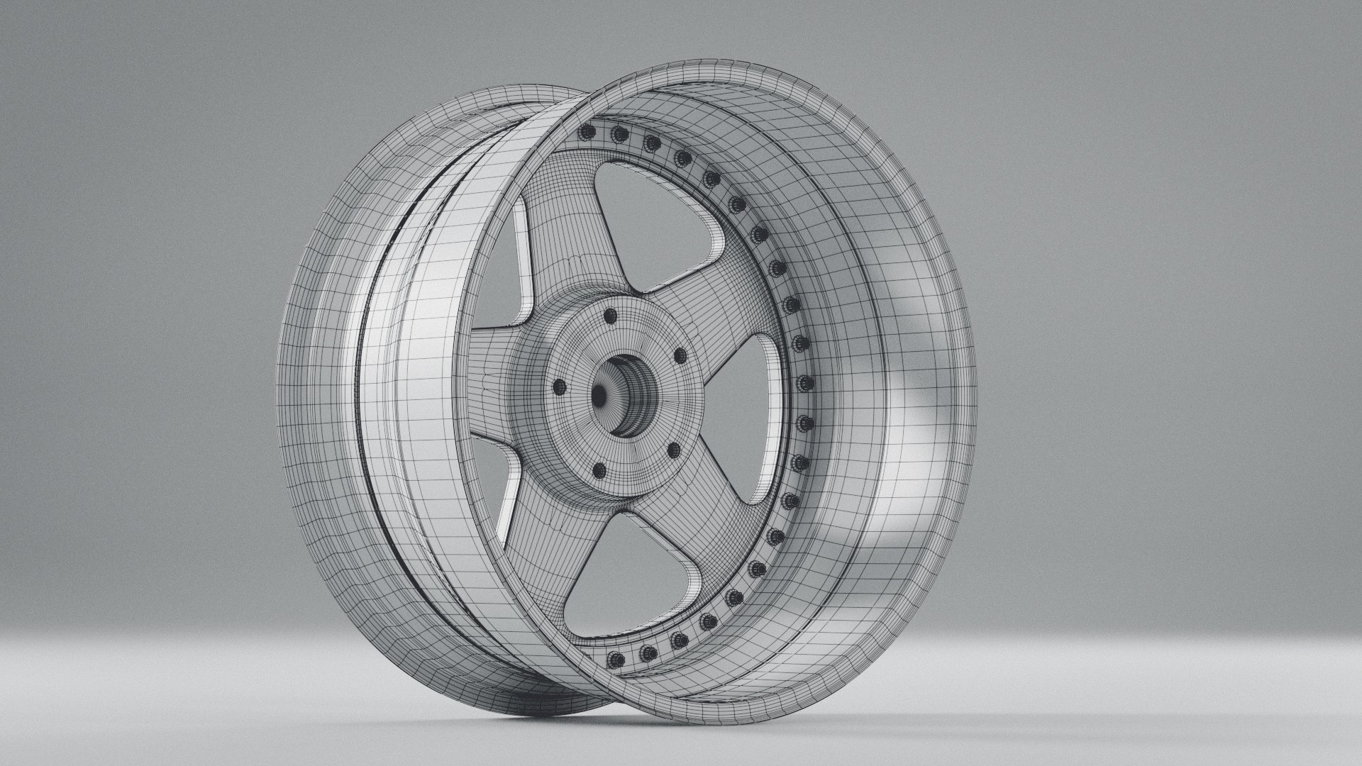 3D Three Piece Wheel - Rotation ROC Model - TurboSquid 1763033