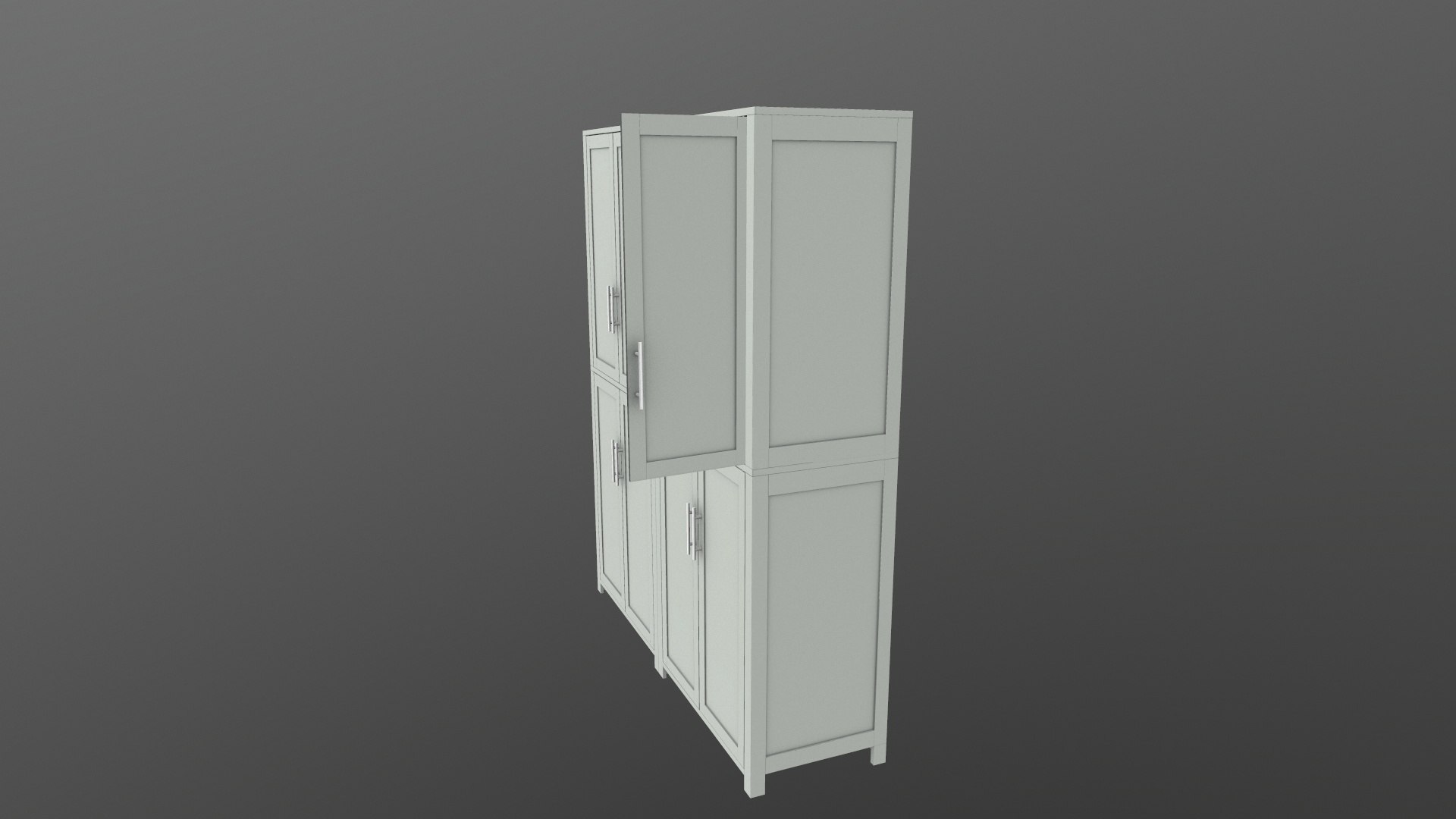 Wooden Almirah 3D Model - TurboSquid 1939336
