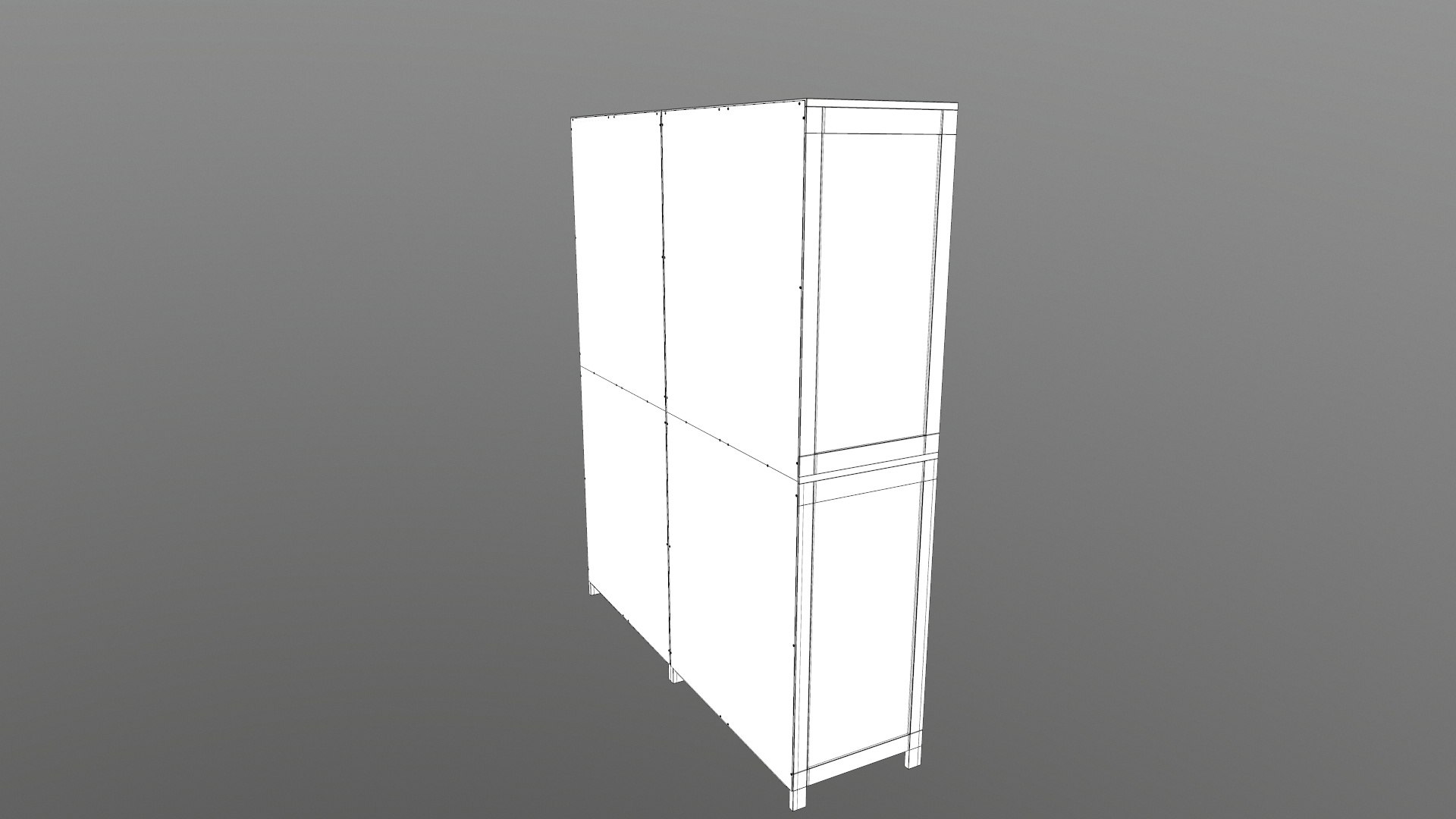 Wooden Almirah 3D Model - TurboSquid 1939336