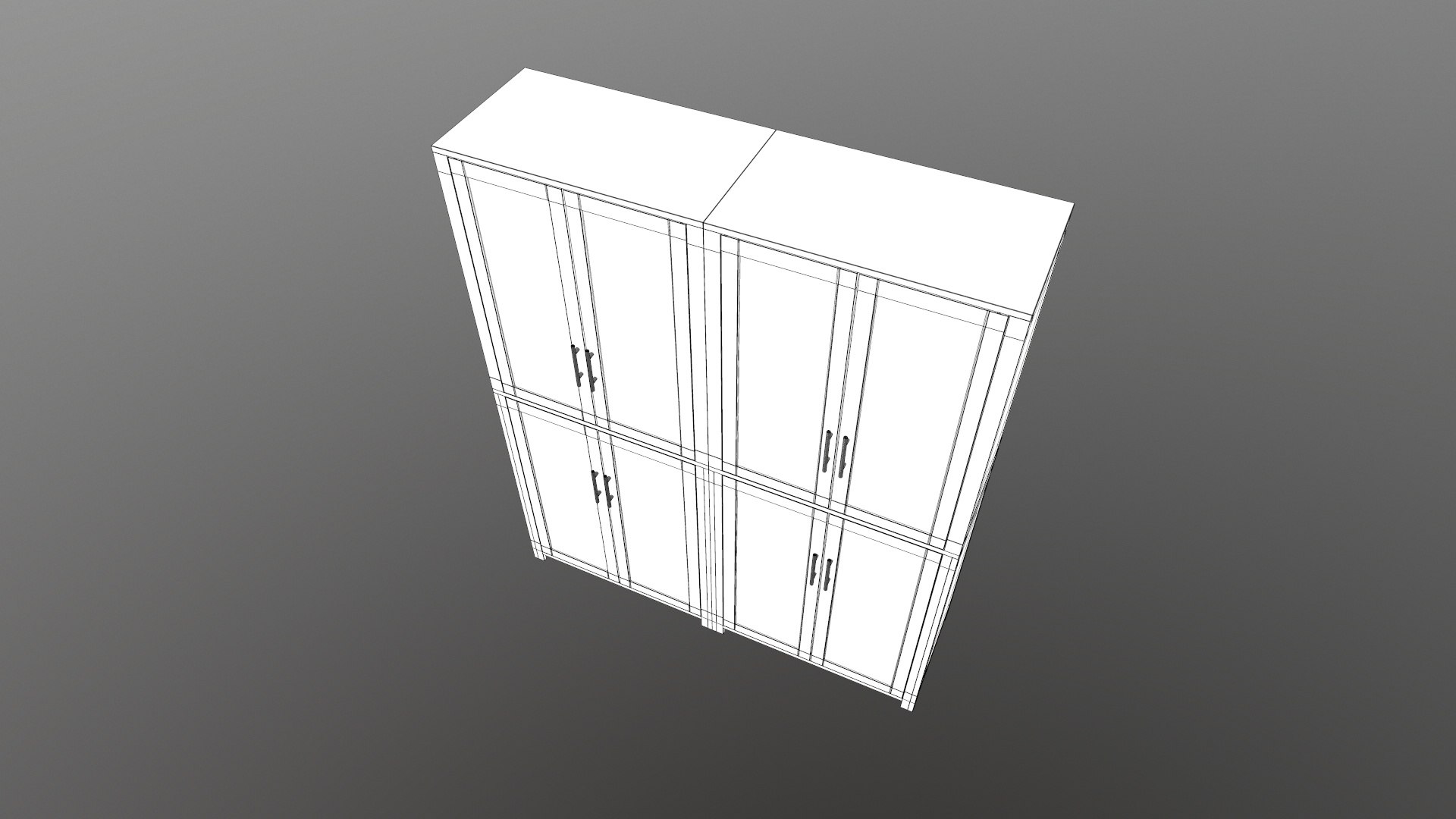 Wooden Almirah 3D Model - TurboSquid 1939336
