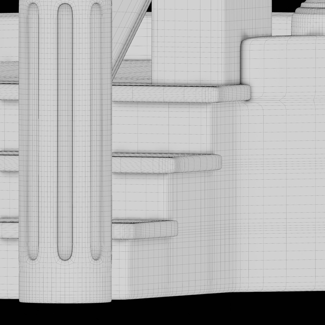 3D Balcony Railing - TurboSquid 1687413