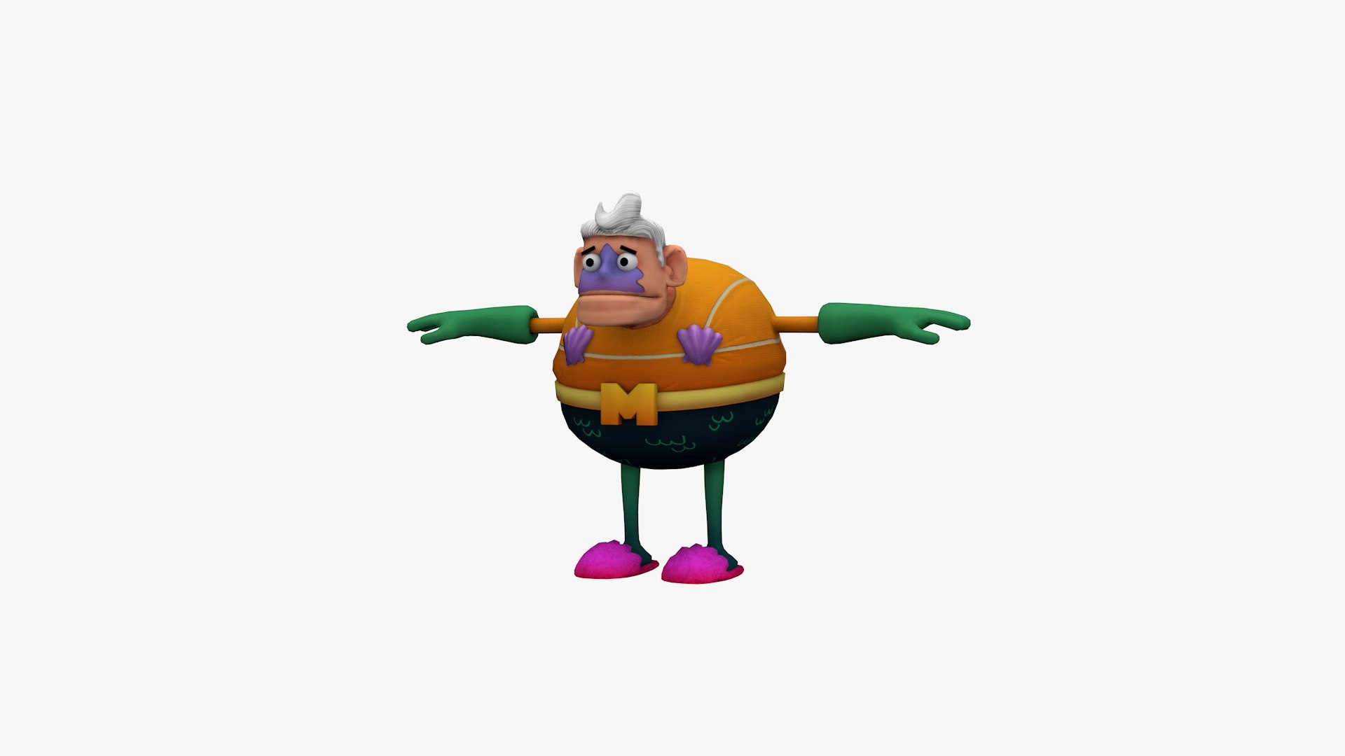 3D Mermaid Man - TurboSquid 1837122