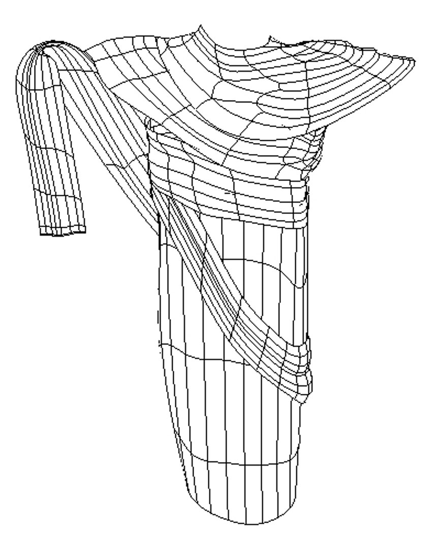 Roman Toga 3d Model