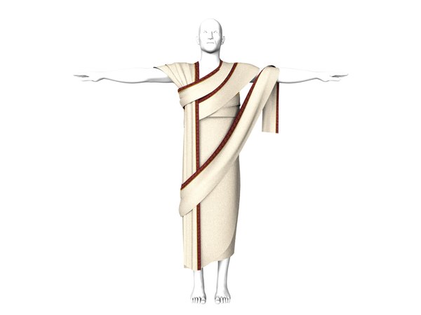 roman toga 3d model